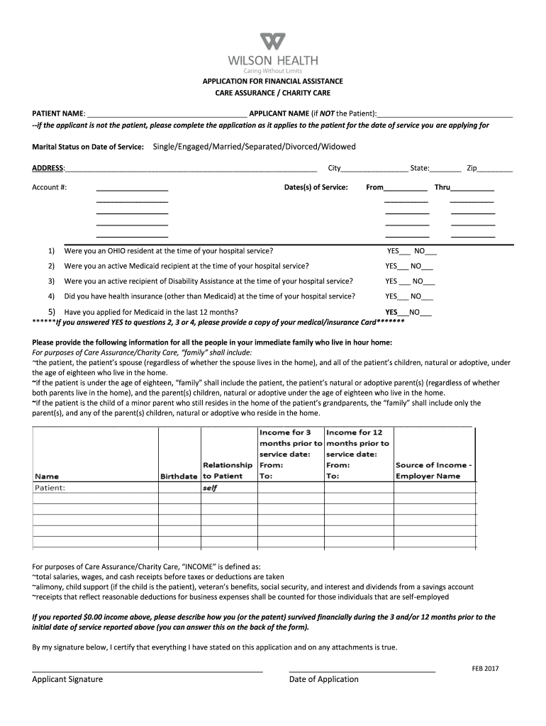 Fillable Online Financial Aid Application Form and Income Verification ...