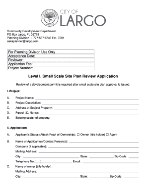 Fillable Online Small Scale Site Plan Fax Email Print - pdfFiller