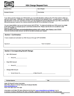 Fillable Online HSA Change Request Form - MGM Benefits Group Fax Email ...