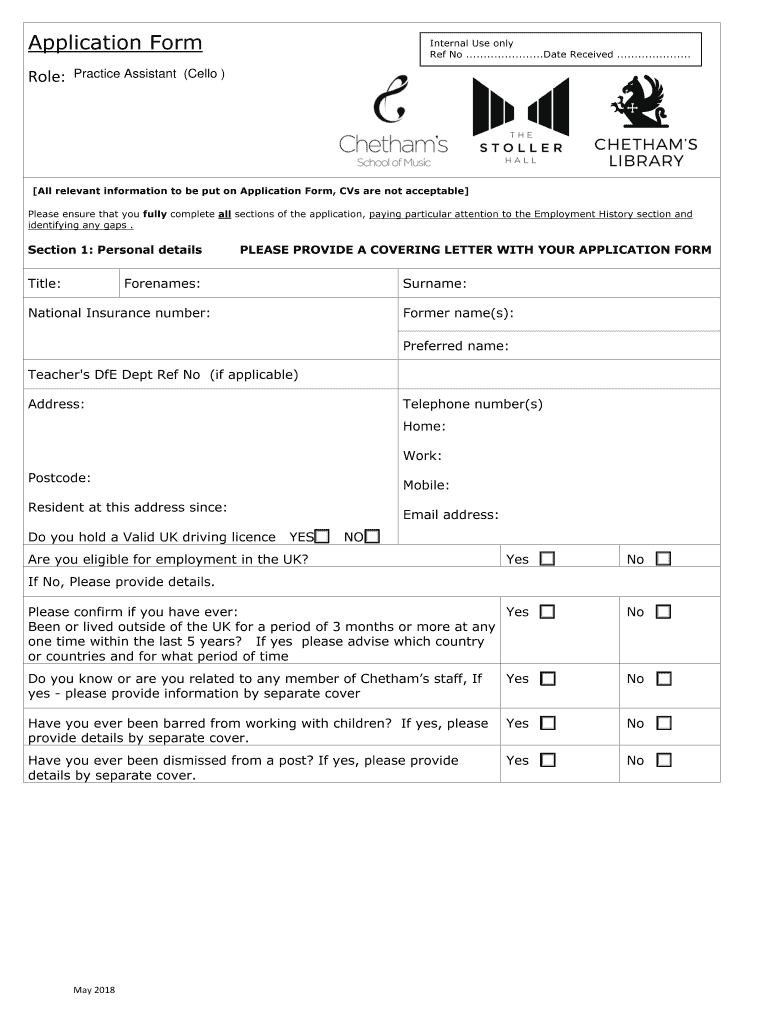 Fillable Online A guide to CVs, cover letters and application forms ...