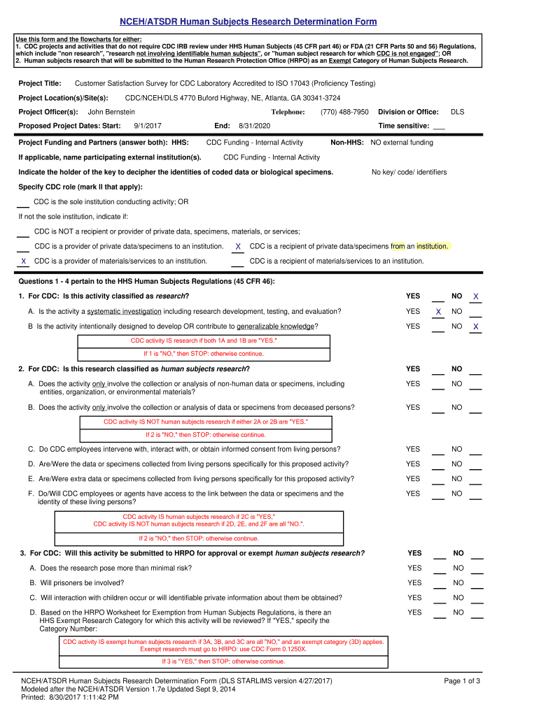 Fillable Online Fillable Online NCEH/ATSDR Human Subjects Research ... Fax Email Print - pdfFiller