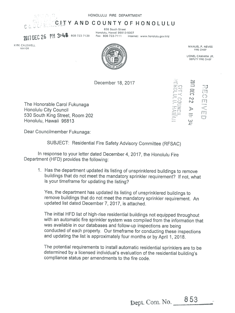 Fillable Online Fire Code: Inspections, Permits, Licenses and ...