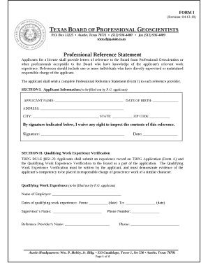 RE: Notice of Renewal - Texas Board of Professional ... - tbpg state tx ...