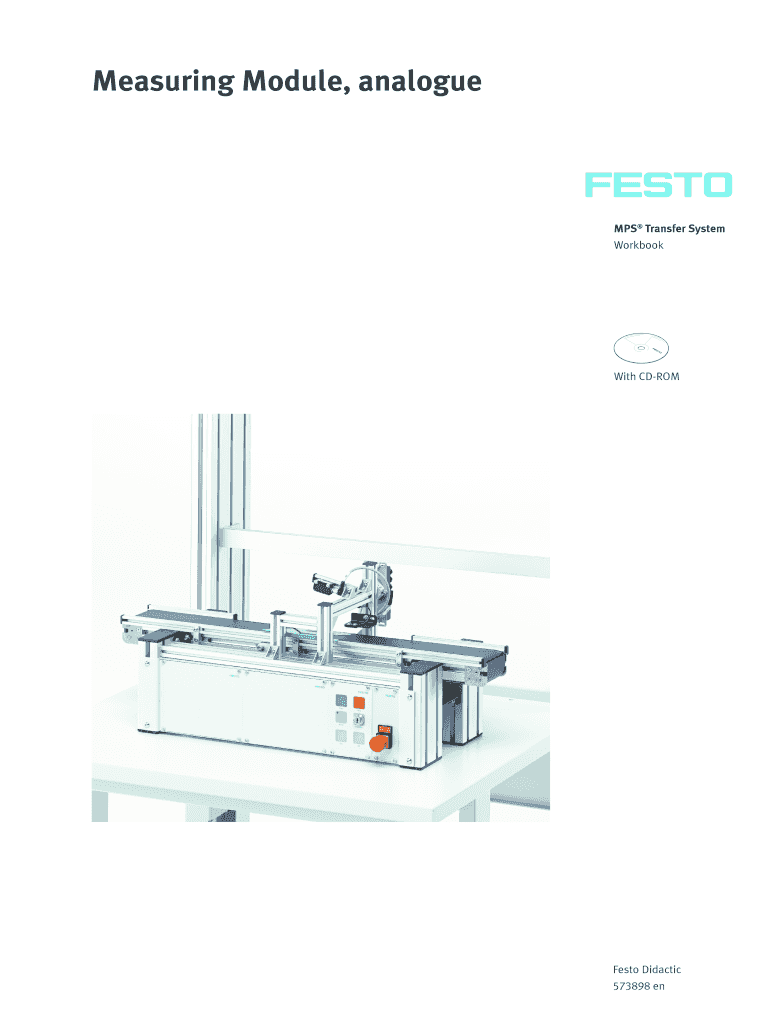 Fillable Online Measuring Module, analogue - Festo Didactic Fax Email ...
