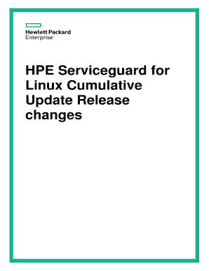 Fillable Online HPE Serviceguard for Linux(SGLX) Support Letter Fax ...