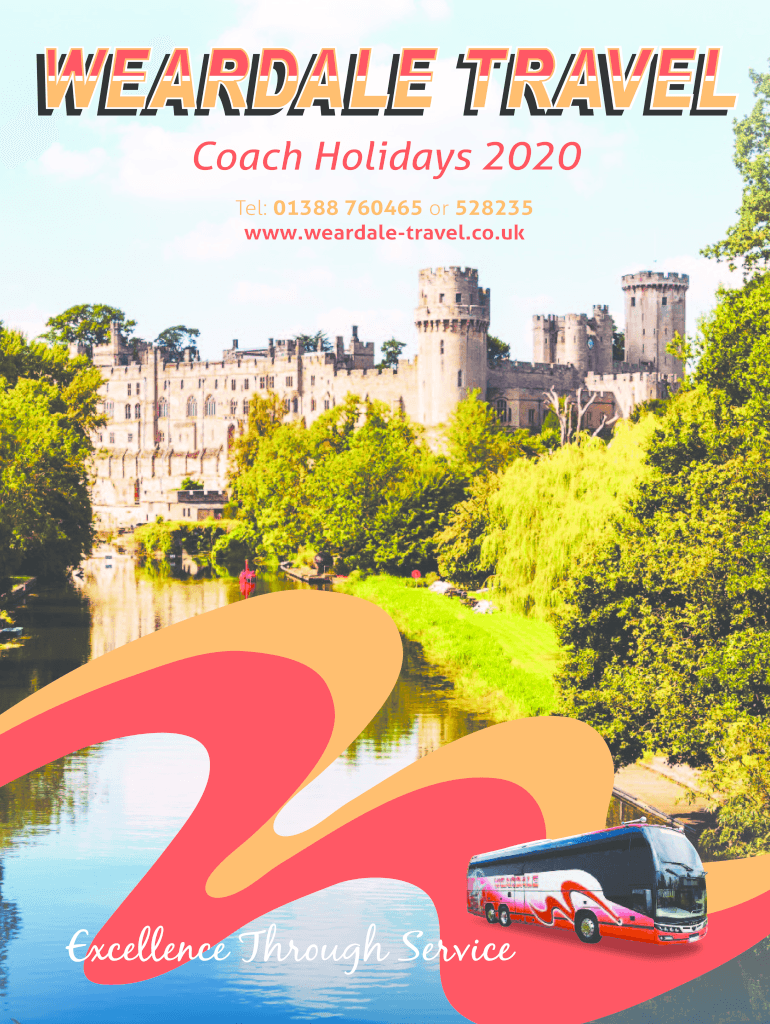 Fillable Online Coach Holidays 2020 - Weardale Travel Fax Email Print ...