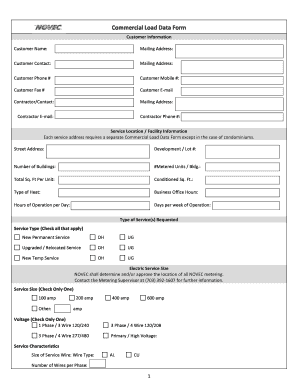 Fillable Online Town of Front Royal Commercial Load Data Form Fax Email ...