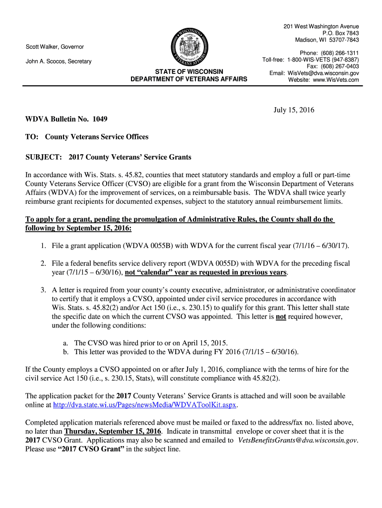 Fillable Online Fillable Online dva state wi Discontinue Use of WDVA ...