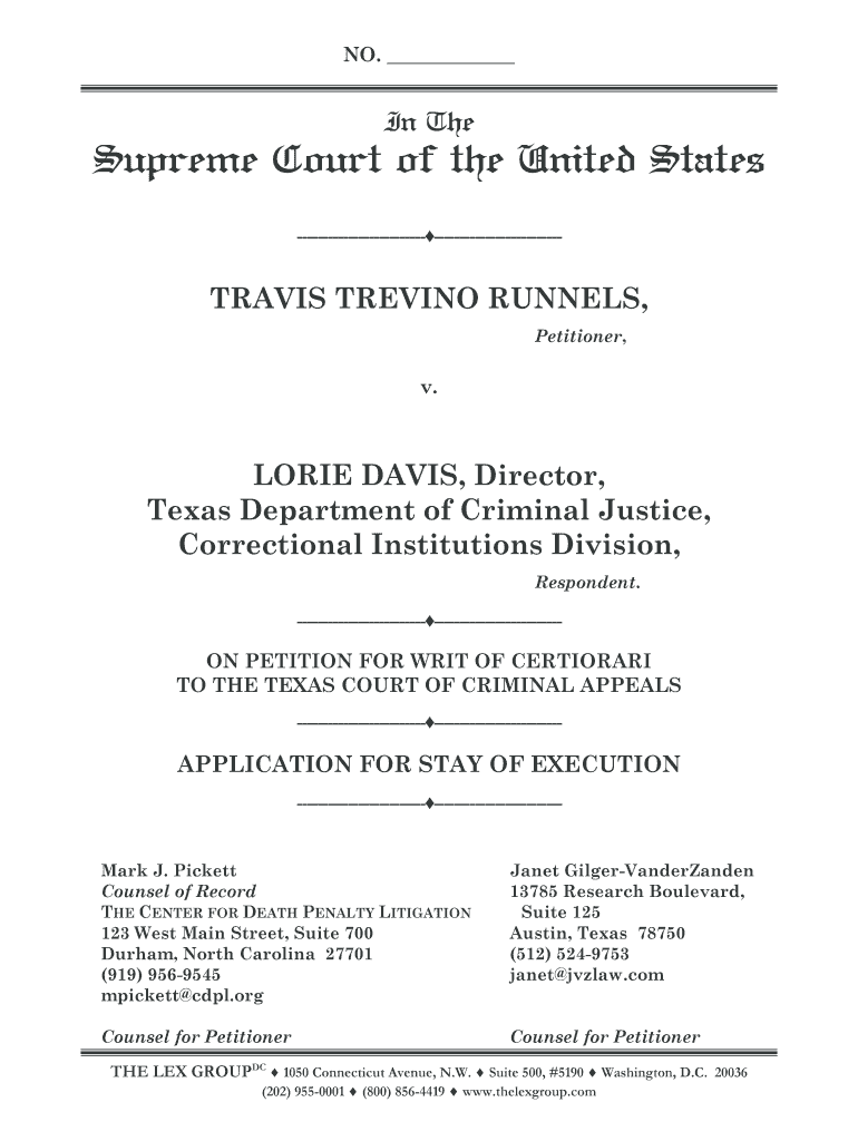 Travis Trevino Runnels - Fill Online, Printable, Fillable, Blank ...