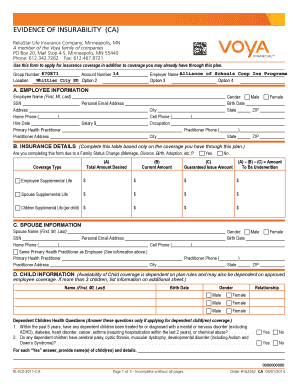Fillable Online Forms Library for Employers - Voya Financial Fax Email ...