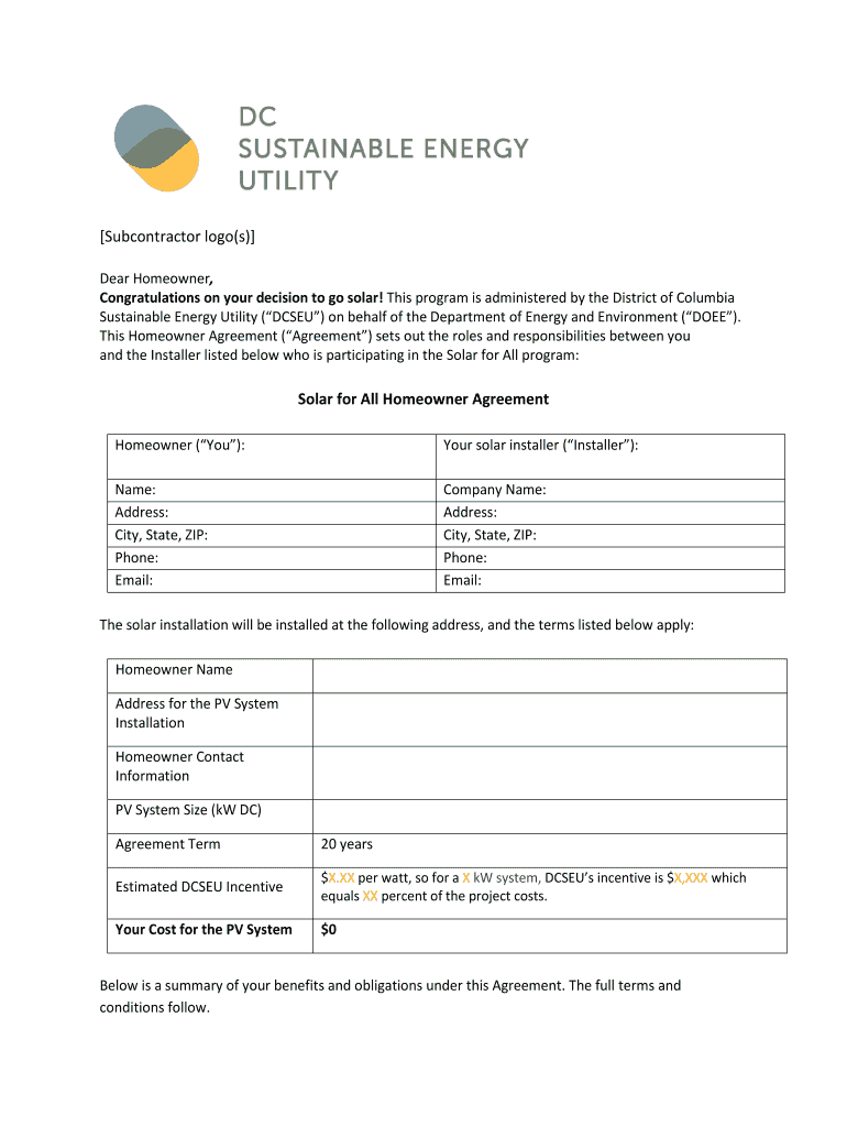 Fillable Online Subcontractor logo(s) Fax Email Print - pdfFiller