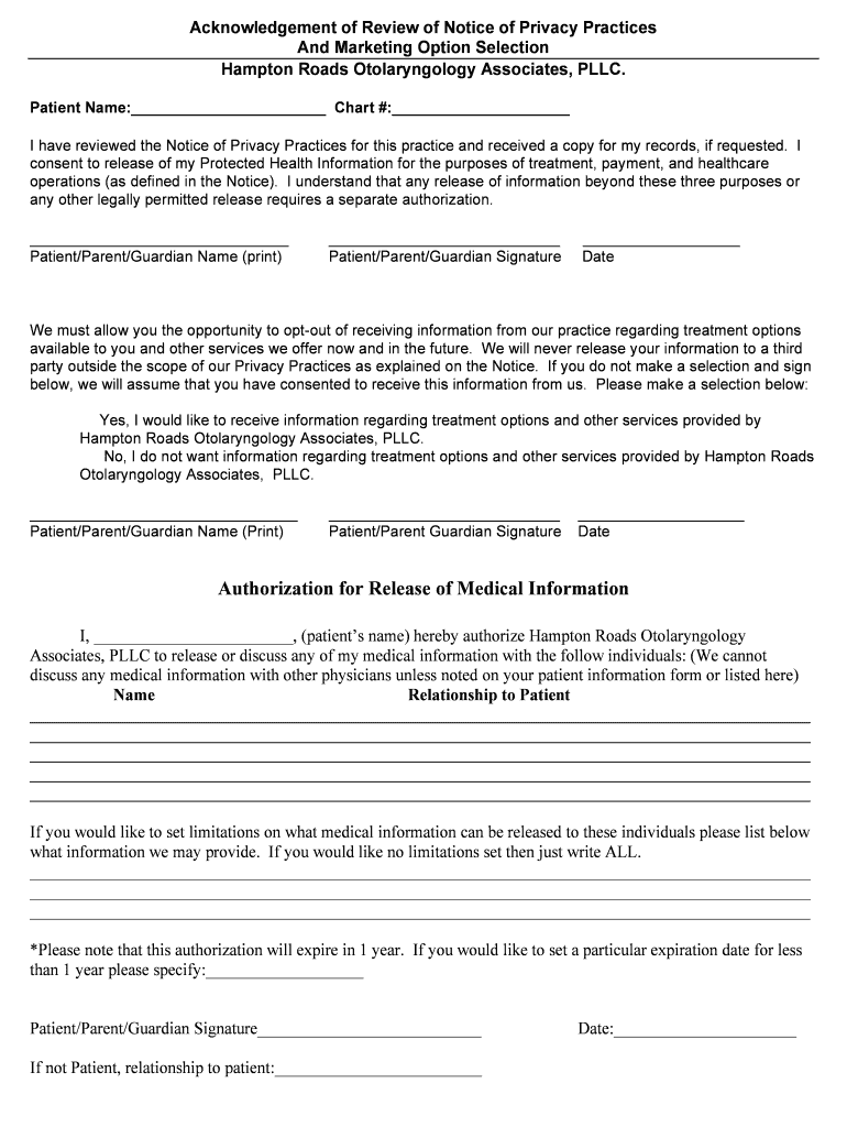 Fillable Online Authorization for bRelease of Medical Informationb ...