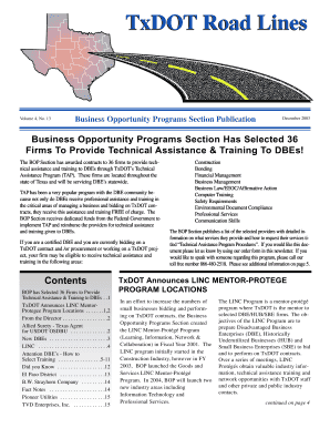 Fillable Online ftp dot state tx TxDOT Road Lines - the Texas ...