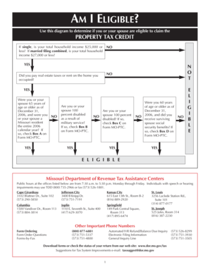 Fillable Online dor mo Property Tax Schedule Instructions - dor mo Fax ...
