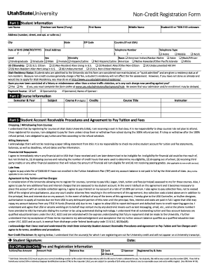 Fillable Online Non-Credit Registration Form (fillable) Fax Email Print ...