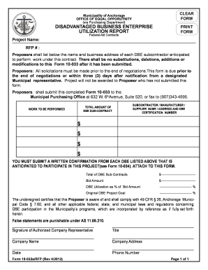 Fillable Online muni New DBE Contract Forms Rollout August 2013 ...