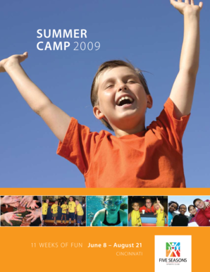 Fillable Online SUMMER CAMP 2009 - Five Seasons Sports Club Fax Email Print - pdfFiller