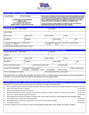 Fillable Online VEHICLE FIRE / THEFT / VANDALISM CLAIM FORM Fax Email ...