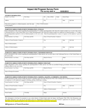 Fillable Online images pcmac Impact Aid Program Survey Form The survey ...