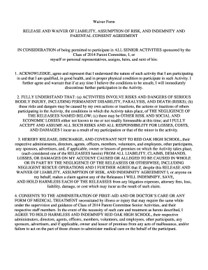 Fillable Online images pcmac Waiver Form RELEASE AND WAIVER OF LIABILITY, ASSUMPTION ...