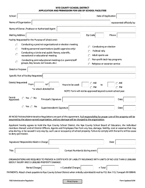 Fillable Online images pcmac APPLICATION AND PERMISSION FOR USE OF SCHOOL FACILITIES Fax Email ...