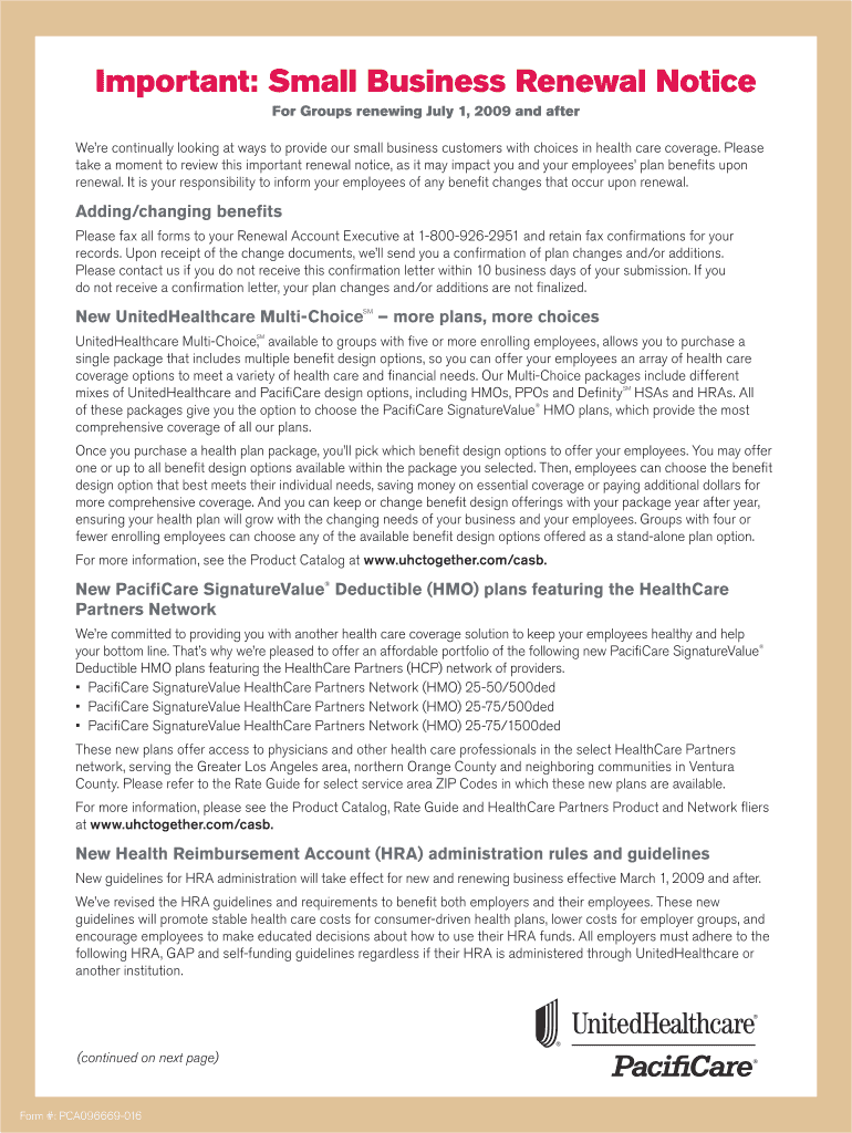 Fillable Online Important: Small Business Renewal Notice - Rogers ...