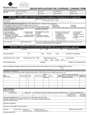 Fillable Online How to Complete the Group Application for Coverage ...