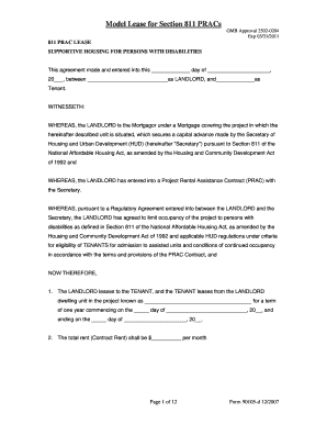 Fillable Online Model Lease for Section 811 PRACs - Intrepid Management ...