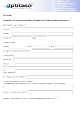Optilase Review - Fill Online, Printable, Fillable, Blank | pdfFiller