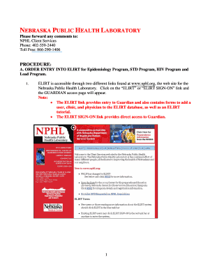 Fillable Online nphl NEBRASKA PUBLIC HEALTH LABORATORY - the Nebraska ...