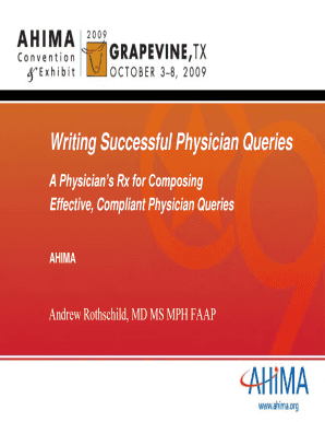 Fillable Online Writing Successful Physician Queries Fax Email Print ...