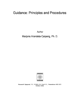 Fillable Online Guidance: Principles and Procedures Fax Email Print - pdfFiller