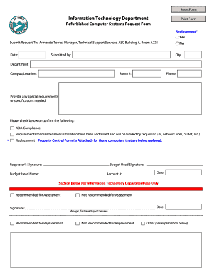Fillable Online epcc Refurbished Computer System Request PDF Fax Email ...