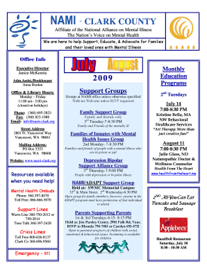 Fillable Online nami Office Info - nami Fax Email Print - pdfFiller