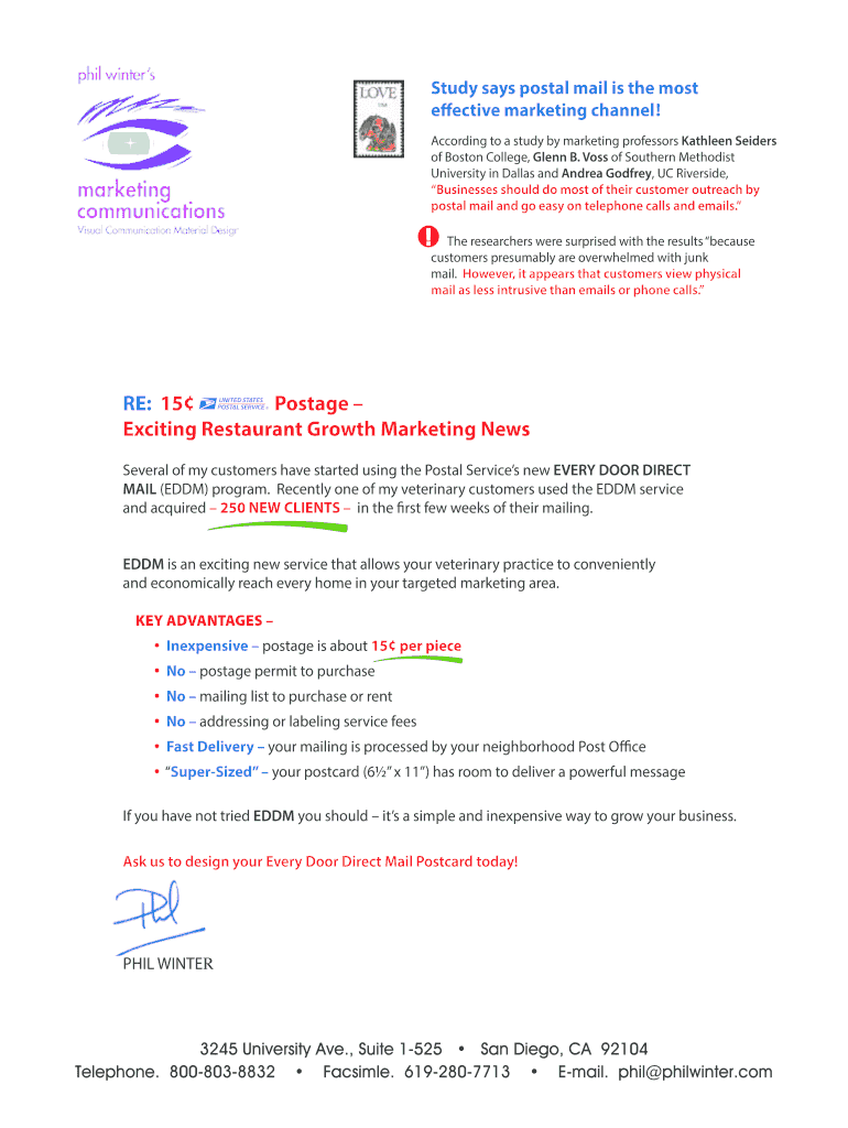 Fillable Online Every Door Direct Mail Menu Postcard - Restaurant Menu ...