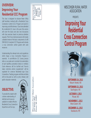 Fillable Online wrwa Improving Your Residential Cross Connection ...