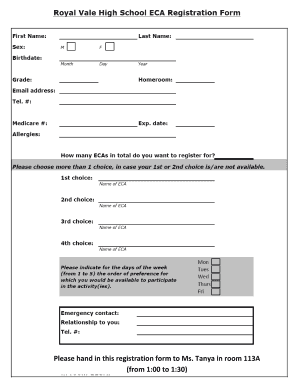 Fillable Online ECA Registration Form Fax Email Print - pdfFiller