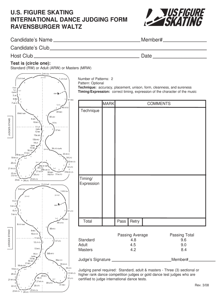 Fillable Online usfsa U.S. FIGURE SKATING INTERNATIONAL DANCE JUDGING ...