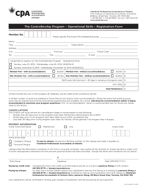 Fillable Online The Controllership Program Operational Skills ...