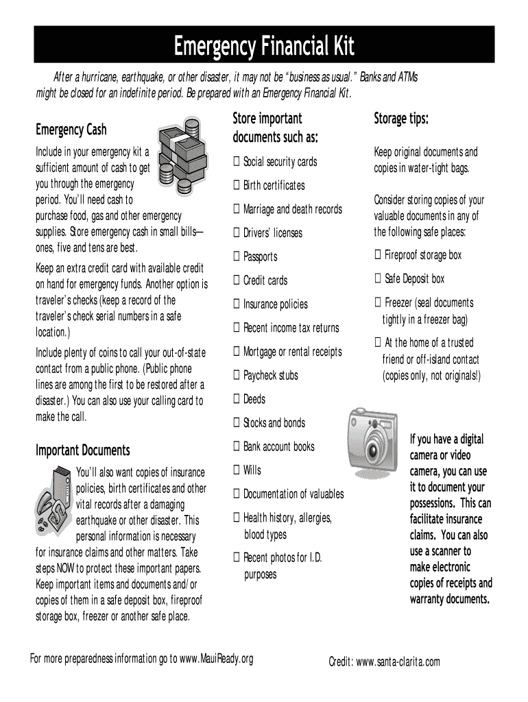 Fillable Online helpmnsave Financial Emergency Kit adaptedpub - Totally ...