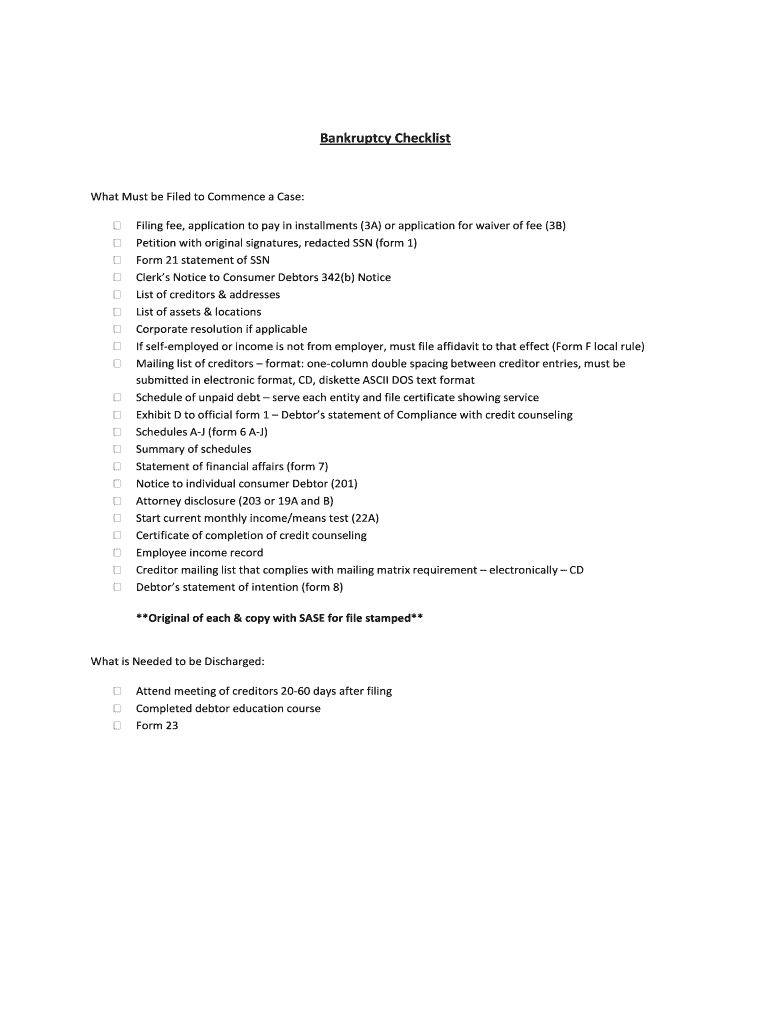 Fillable Online lawyoming What Must be Filed to Commence a Case: Filing ...