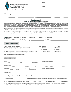 Fillable Online ibmsecu Confidential - IBM Southeast Employees' Federal ...