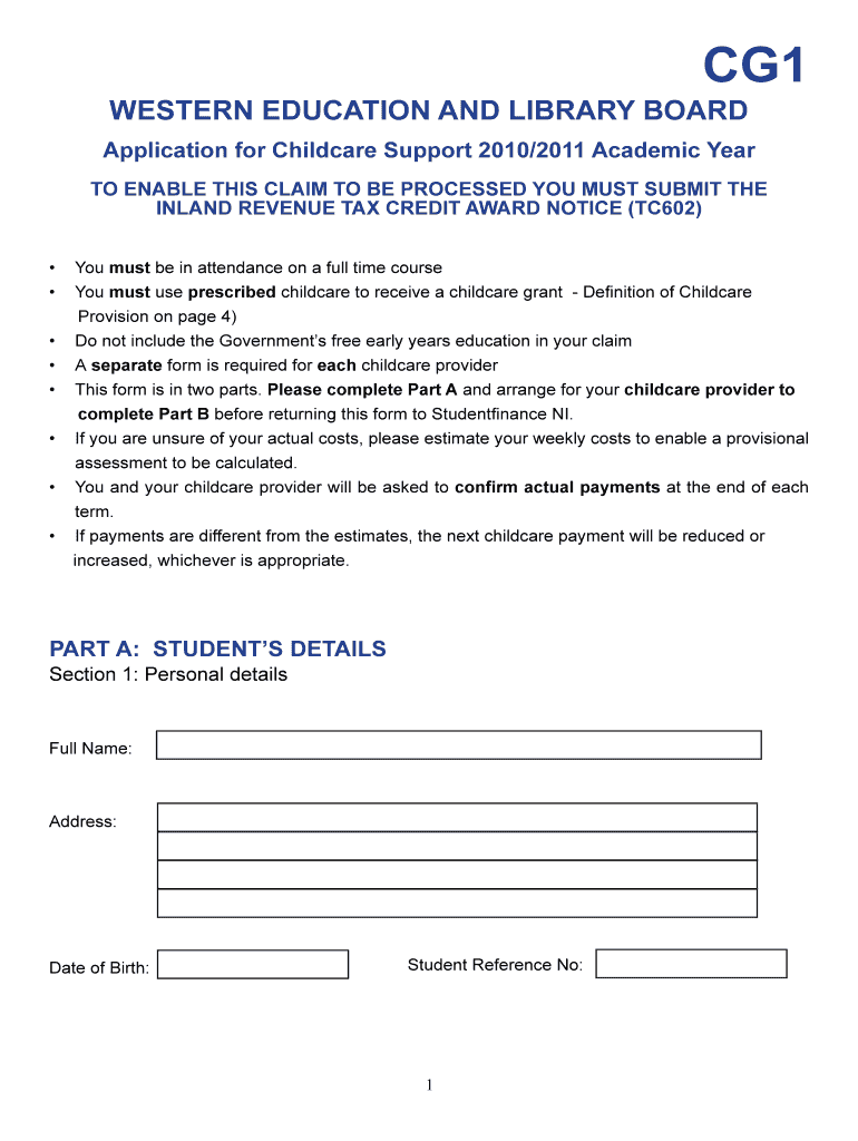 Fillable Online Student Finance CC form June 2013.indd. speech by Andy ...