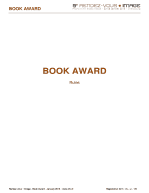 Fillable Online BOOK AWARD Fax Email Print - pdfFiller