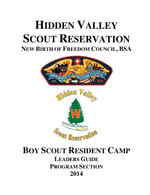 Fillable Online newbirthoffreedom Hidden valley scout reservation - New ...