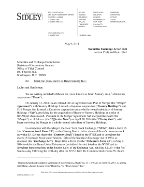 Fillable Online sec ONE SOUTH DEARBORN STREET Fax Email Print - pdfFiller