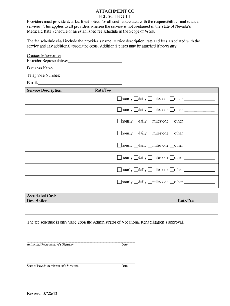 Fillable Online detr state nv Scope of Work - Nevada Department of ...