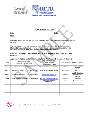 Fillable Online detr state nv Carson City, NV 89713-0035 - detr state ...