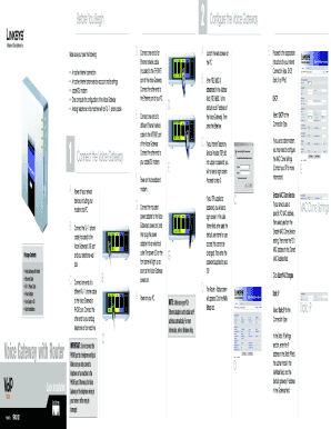 Fillable Online Voice Gateway with Router Fax Email Print - pdfFiller