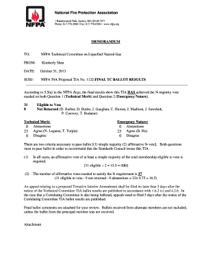 Fillable Online Fillable Online nfpa MEMORANDUM TO: Technical Committee ...